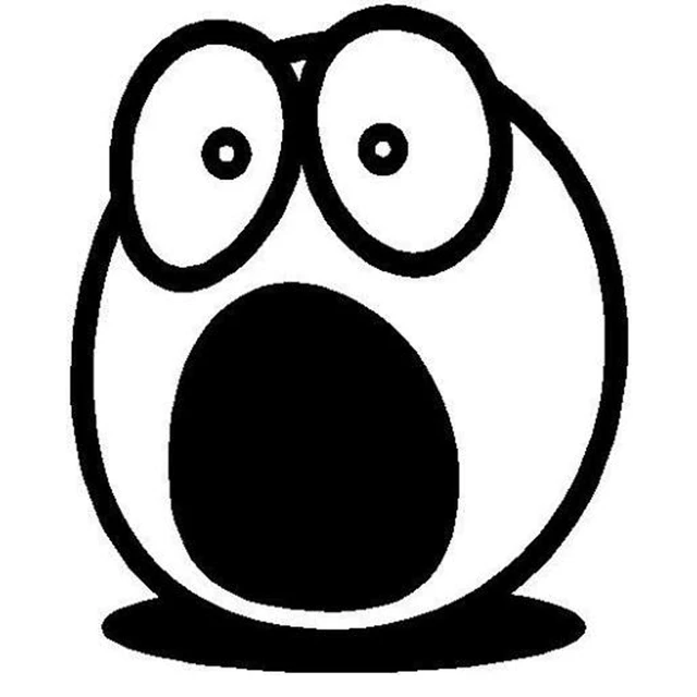 Shocked Stick Figure Face