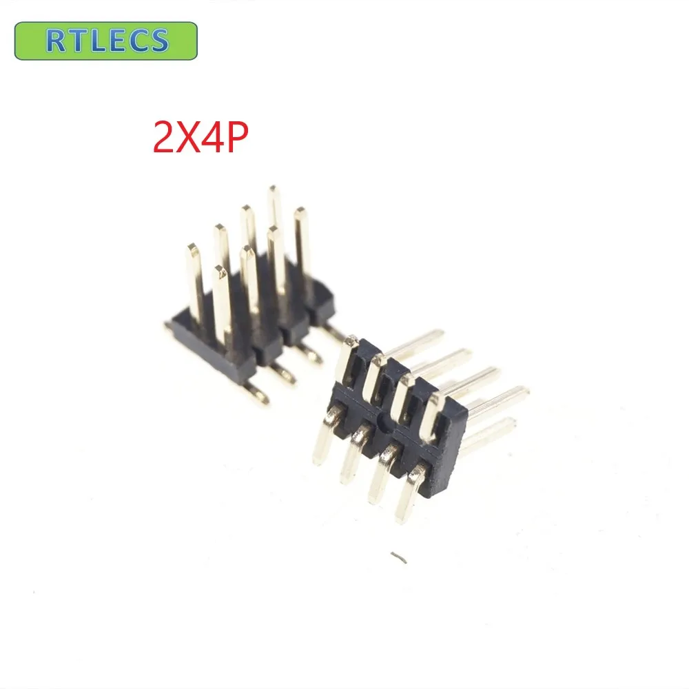 1000 Pcs 2x4 P 8 Pin 1.27 Mm Male Pcb Header Dual Row Straight Pcb Smt ...