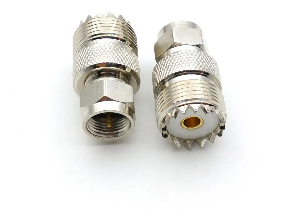 Conector hembra de 20 piezas UHF de cobre PL 259 A Adaptador coaxial de ...