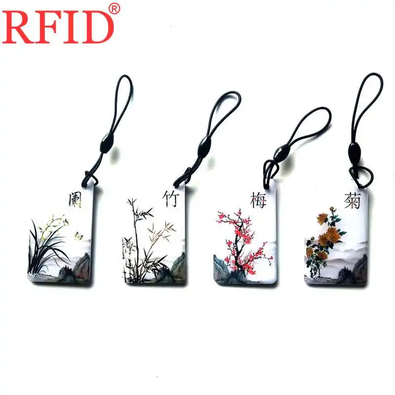 ID 125khz EM4100 Read Only Chinese Style Key Fobs RFID Token Tags ...