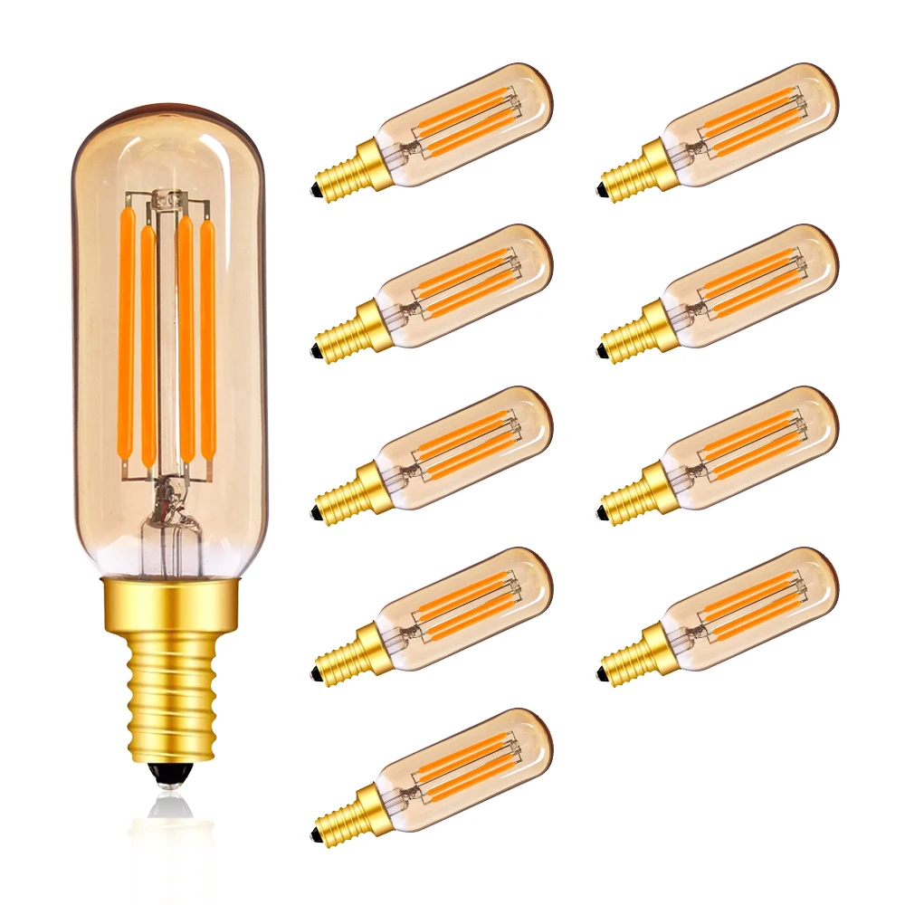 Edison-T25-Tubular-Light-Bulb-Gold-Tint-Retro-LED-Filament-Bulb-4W ...