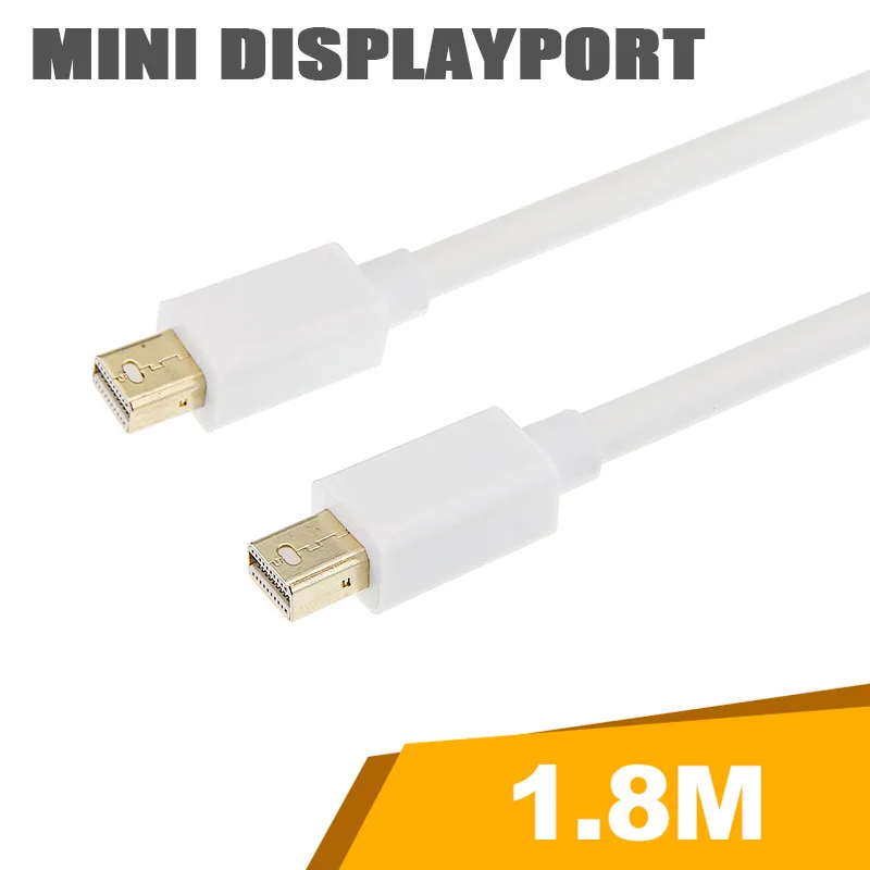 Mayitr-1-8M-6FT-White-Extension-Cable-Wire-Mini-DP-Line-Display-Port ...