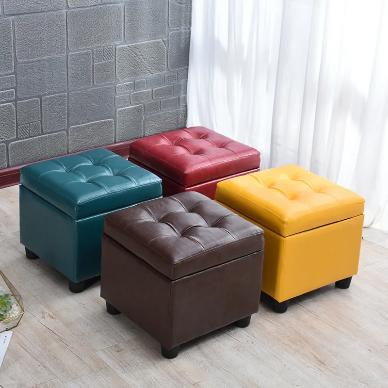 Creative storage stool multifunctional household sofa stool storage box ...