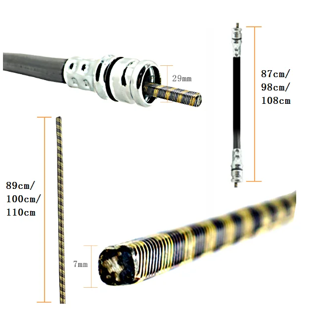 89cm 100cm 110cm Flexible shaft for backpack Pole grass brush cutter ...