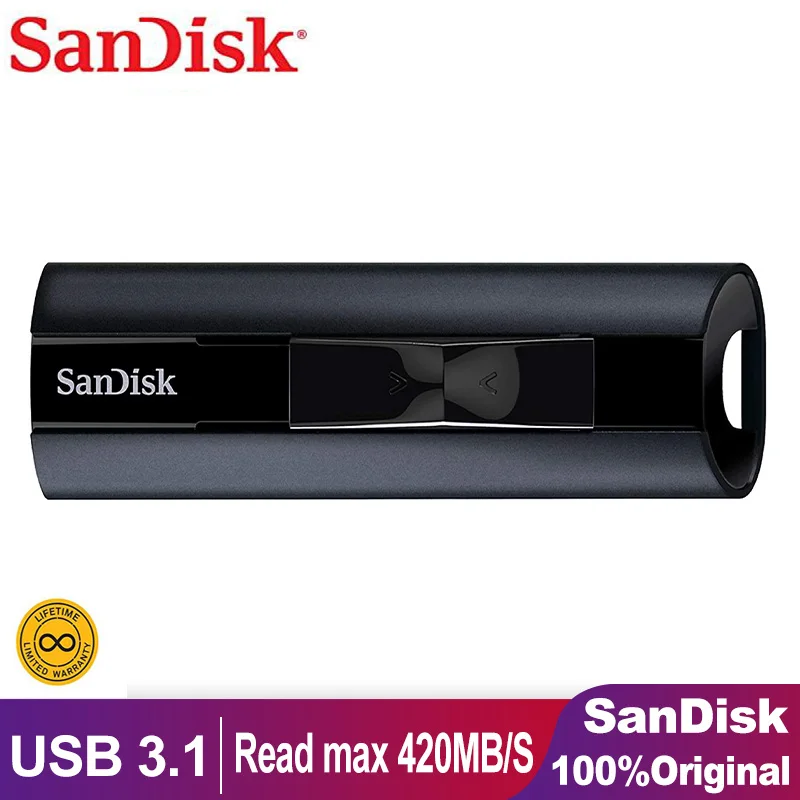Sandisk pendrive ssd para computador, alta velocidade, usb 128, 64gb ...