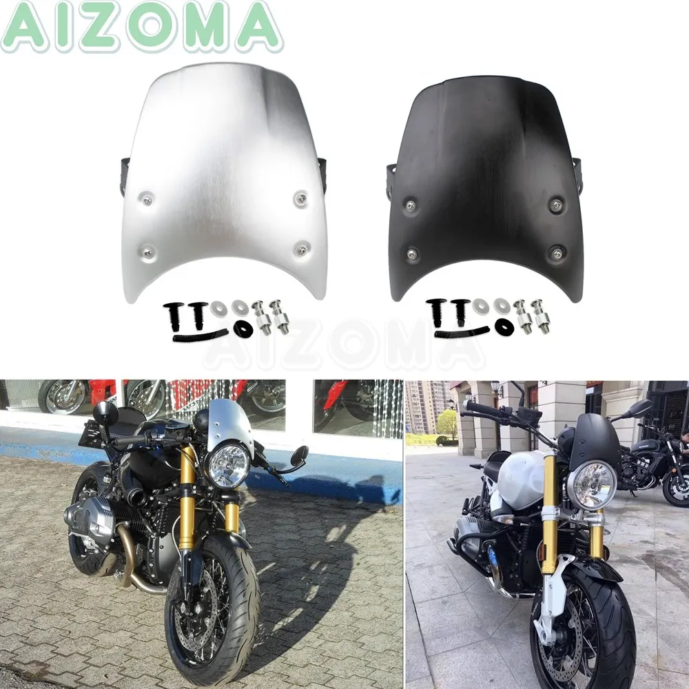 For-BMW-R-Nine-T-Motorcycle-Windshield-Windscreen-Kit-Aluminum-Wind ...