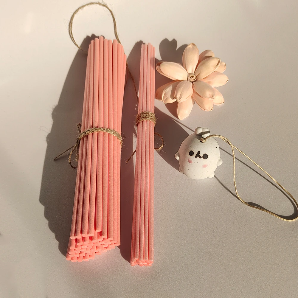 3mm-4mm-22cm-Pink-Fiber-Rattan-Sticks-Essential-oil-Reed-Diffuser ...