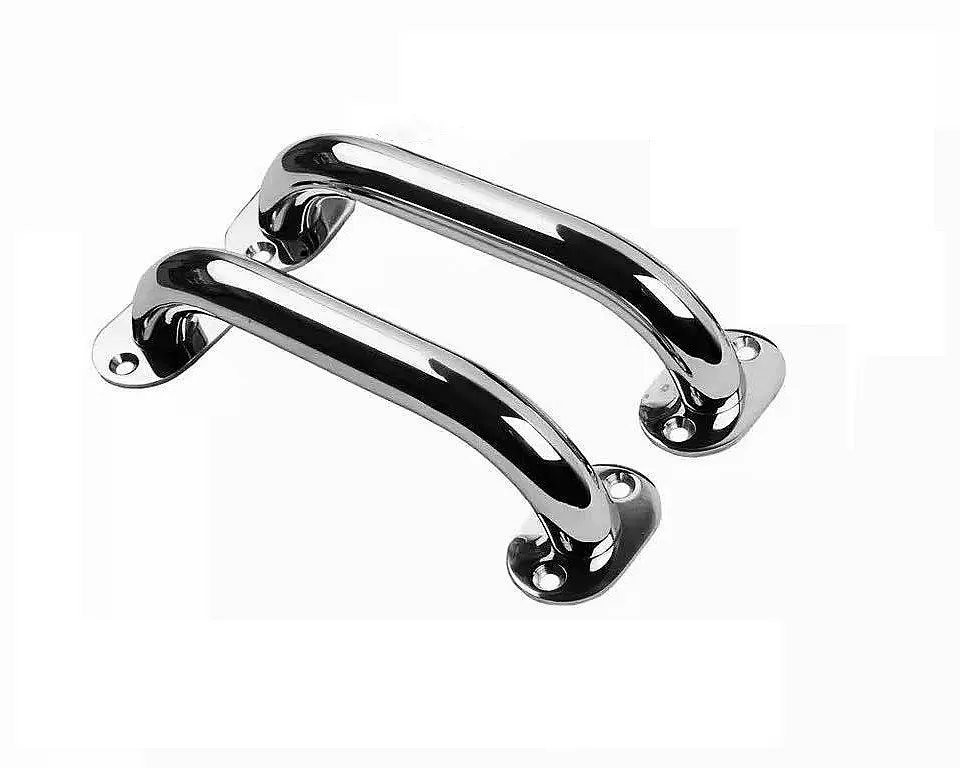 2pcs 200mm Marine 316 Stainless Steel Grab Handle Door Handrail Grip ...