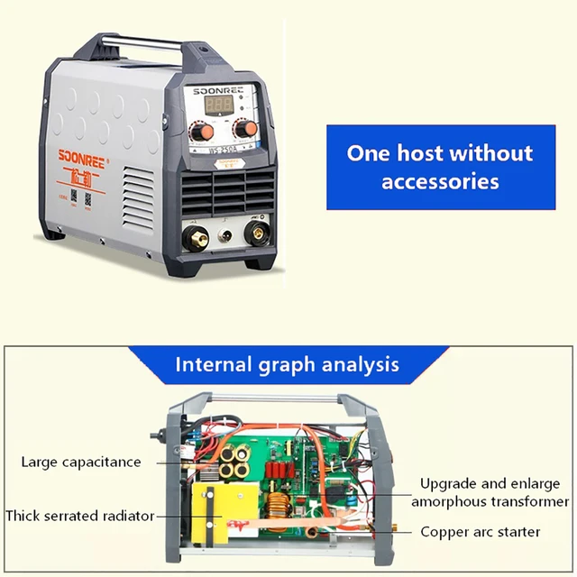 5000W TIG Welding Machine 250A 220V Inverter Gas regulation Semi ...