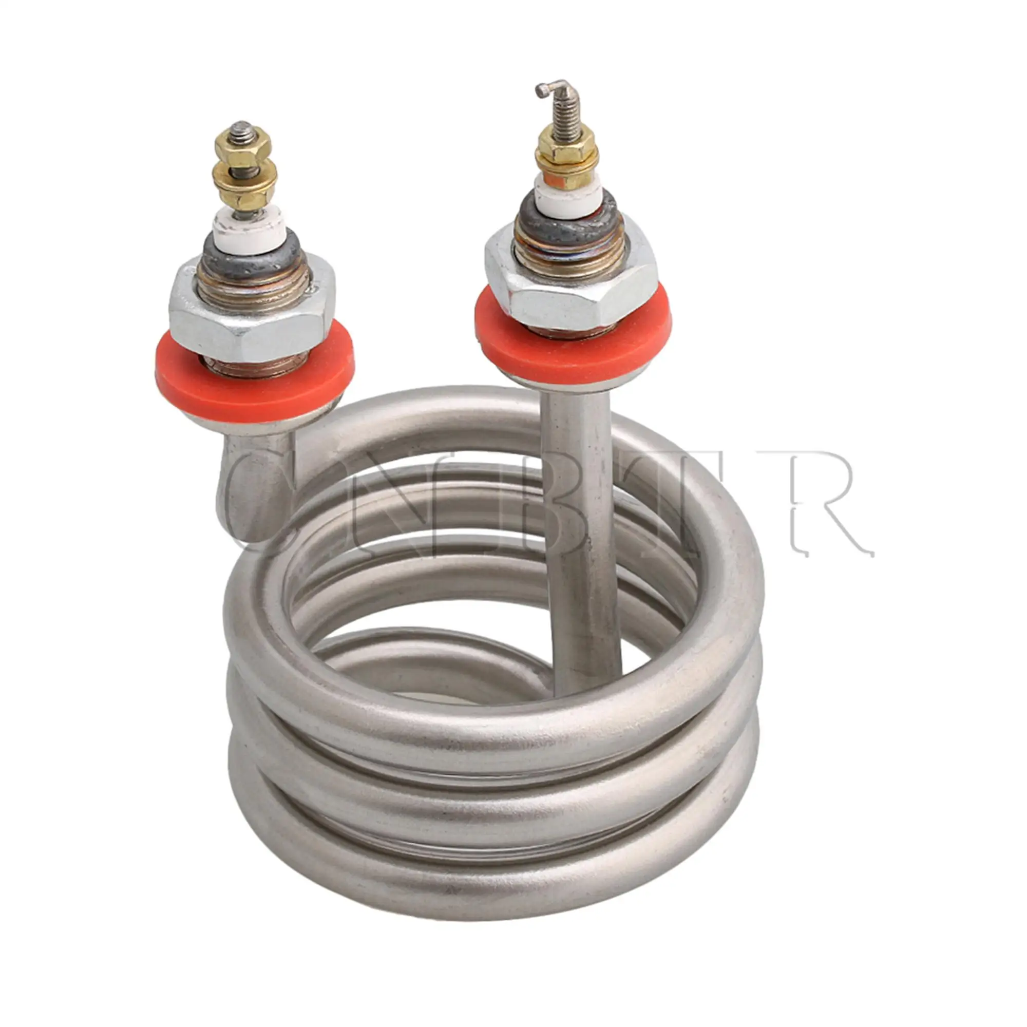 CNBTR Silver S3 Stainless Steel AC 220V 2500W Electrical Spiral Heating ...