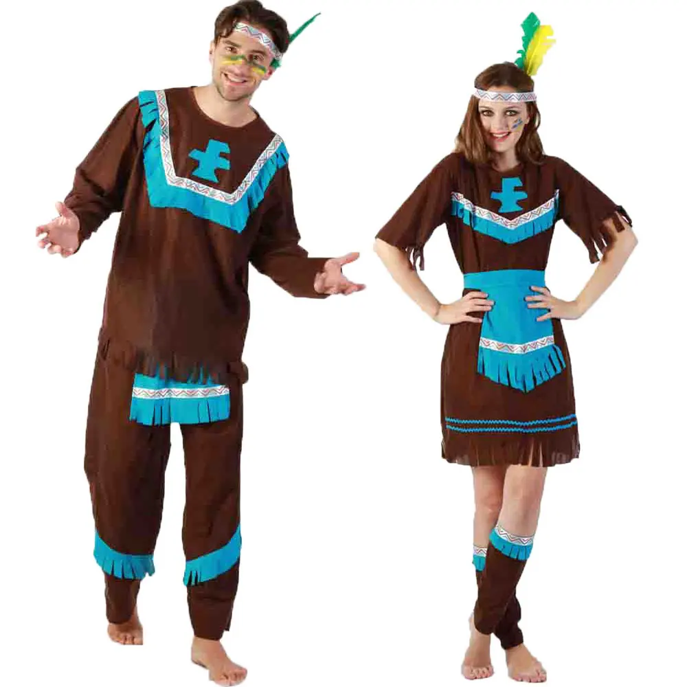 Umorden Adult Couple Indian Native Costume Women Men Indigenous ...