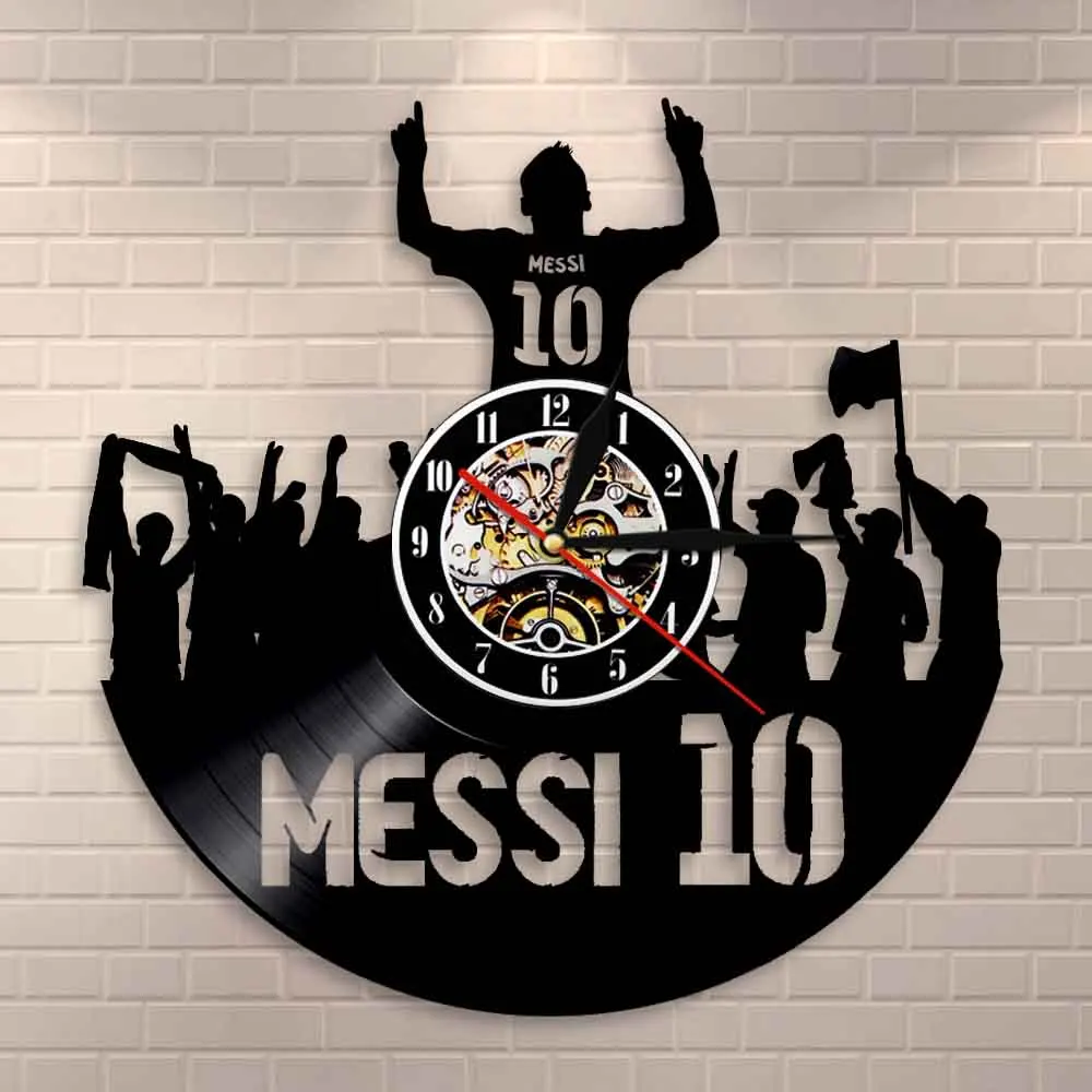 The King 10 Lionel Messi Wall Clock Argentina Football Player Vinyl ...