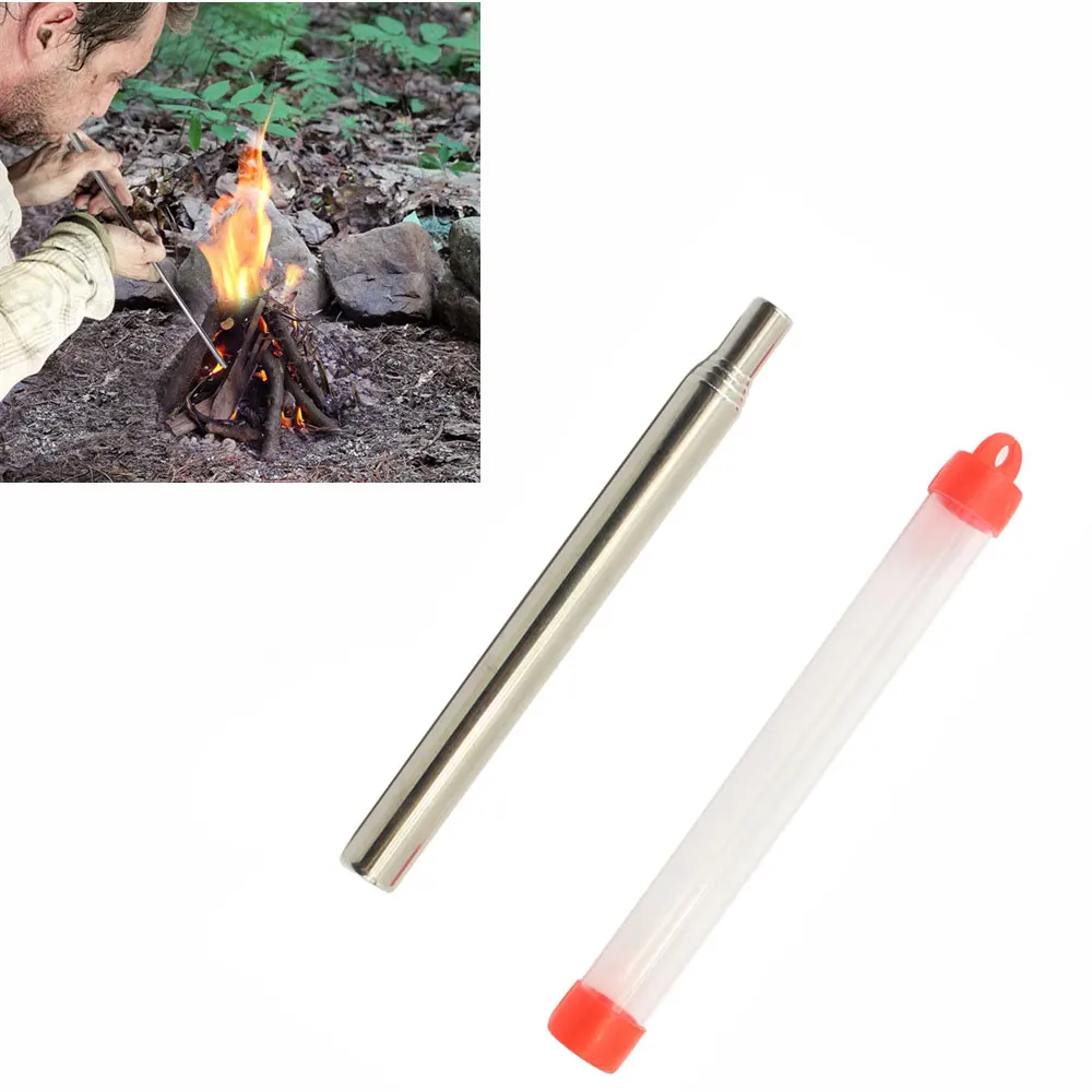 14mm Bold Telescopic Blow Fire Stick Outdoor Picnic Fire Tools Blow ...