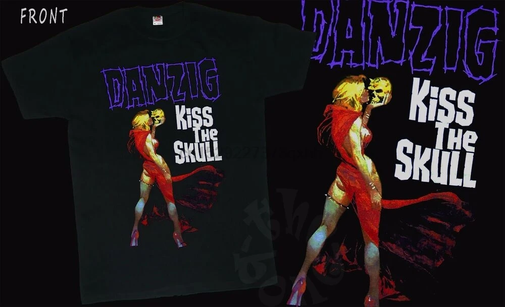 DANZIG Kiss the Skull American heavy metal band T_shirt SIZESS to 6XL| | - AliExpress