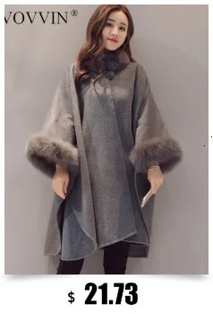 TVVOVVIN Новое модное осенне-зимнее длинное Свободное пальто с поясом и кисточками женское ...