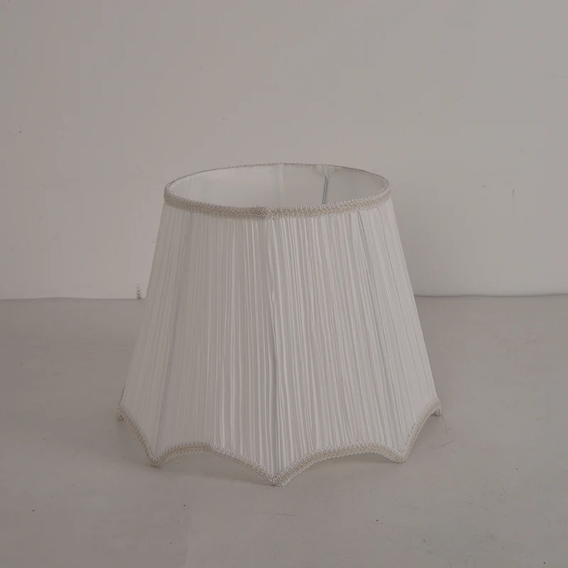 30cm Wave Pattern Folds White Lampshade For Table Lamp Night Lamp Desk ...