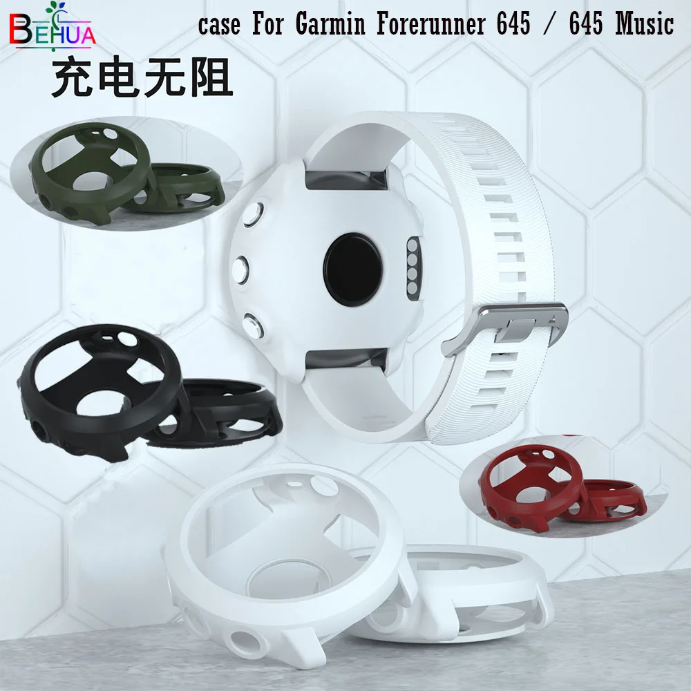 Protective Case Cover For Garmin Forerunner 645 / 645 Music Smart watch ...