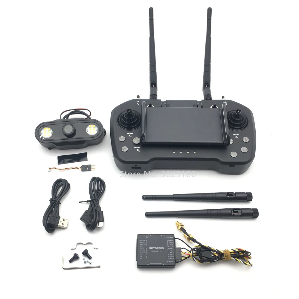 Skydroid T12 원격 제어 3 체 카메라, 20km 디지털 지도 전송 원격 제어 카메라, 4 인 1 식물 보호|부품 ...