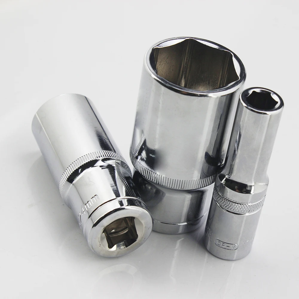 1pc 1/2 inch Drive 8 32mm Hex Deep Socket Wrench Head 6 Point Long ...