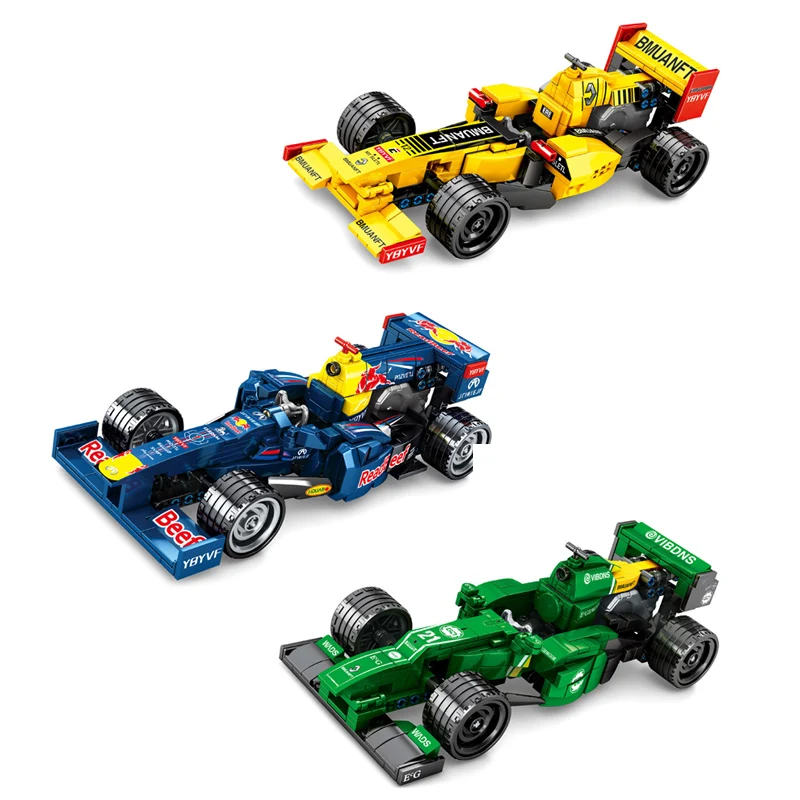 Technical speed Champion F1 super racing car building block renault red ...
