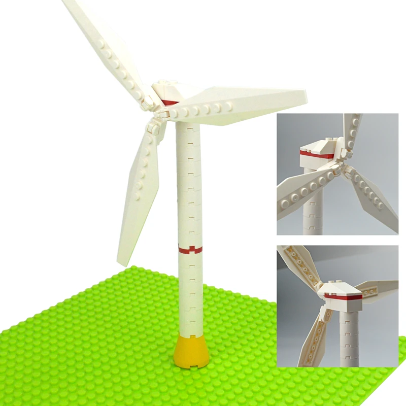 2pcs-Building-blocks-mini-windmill-Citycreative-wind-power-generation ...