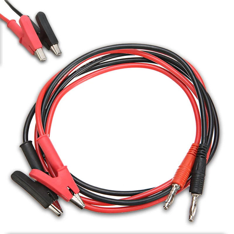 2pcs-Copper-4mm-Banana-Plug-to-Shrouded-Alligator-15A-Banana-Plug-to ...