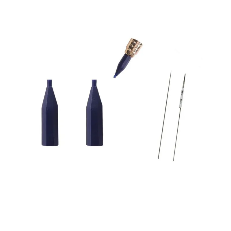100pcs X 1r Professional Sterilized Permanent Make Up Needle &blue ...