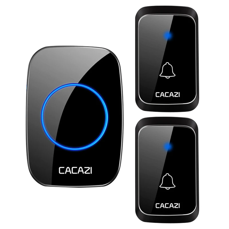 2 Button 1 Receiver Home Security Welcome Wireless Doorbell Smart ...