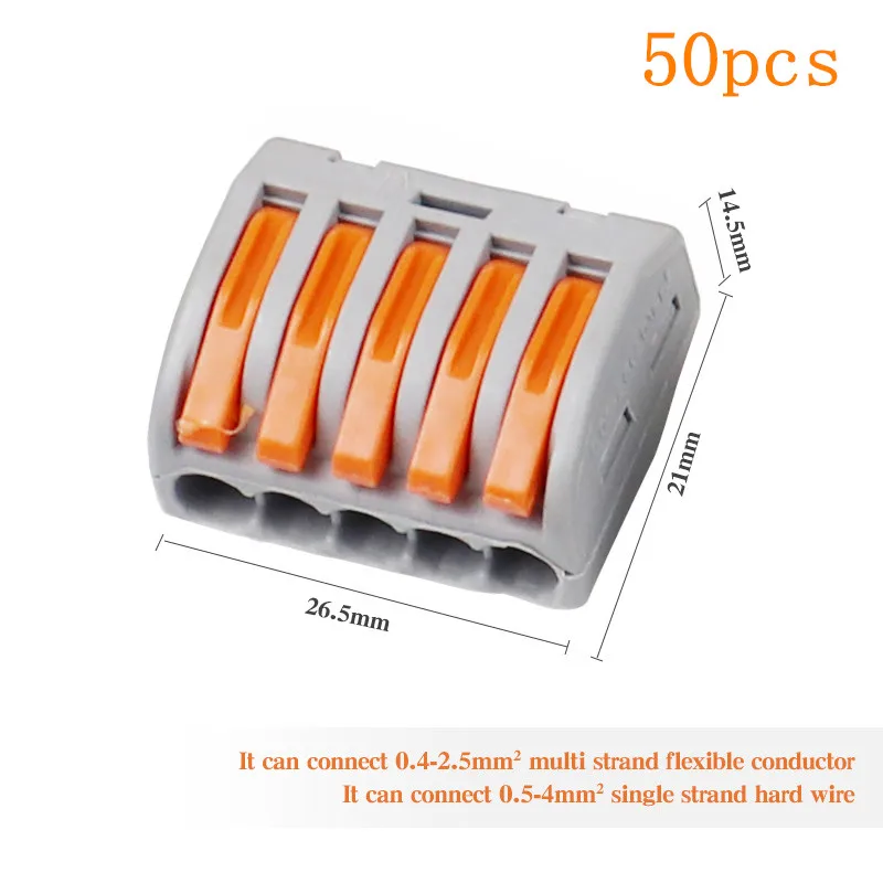 Electrical-Wire-Connector-Terminals-Universal-Fast-Household ...