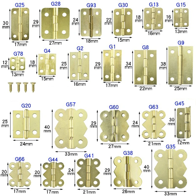 Box Hinge Types