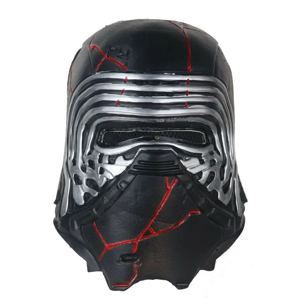 Star Wars The Rise of Skywalker Kylo Ren Mask Black Warrior Latex Mask ...