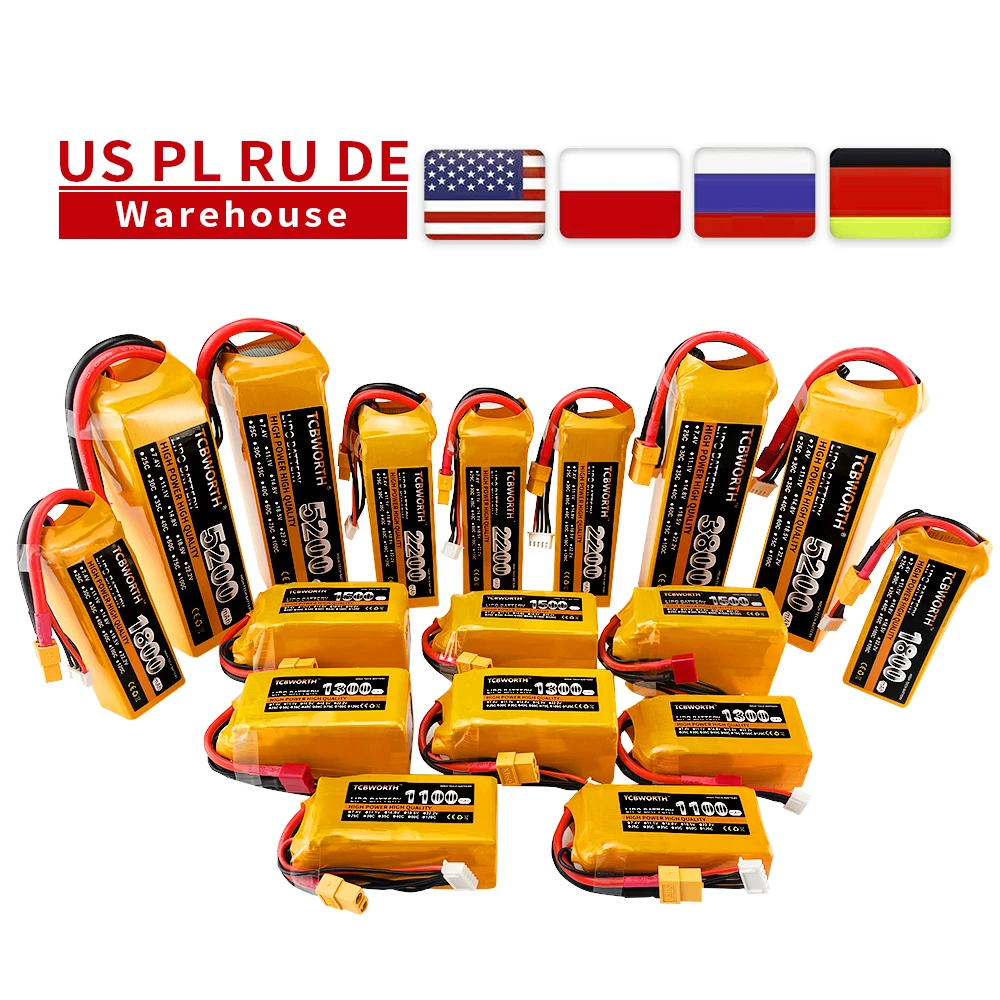3s Rc Lipo Battery 3s 11.1v 1300 1500 1800 2200 2600 3000 3500 4200 ...