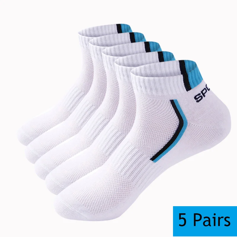 10Pieces=5Pair/lot Summer Cotton Man Short Socks Fashion Breathable ...