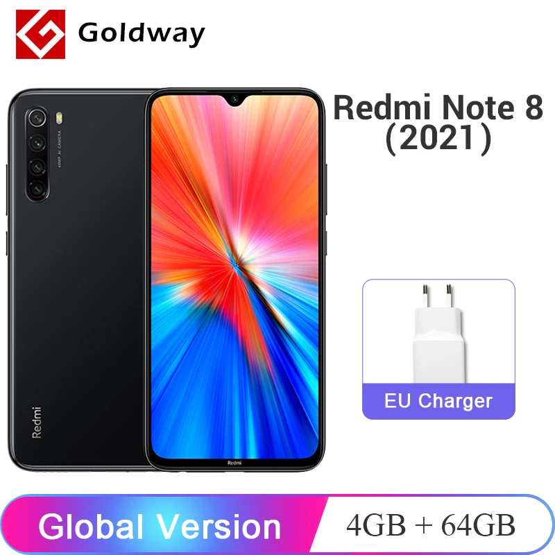 Xiaomi – téléphone portable Redmi Note 8 (2021), Version globale, 4 go de RAM 64 go de ROM ...