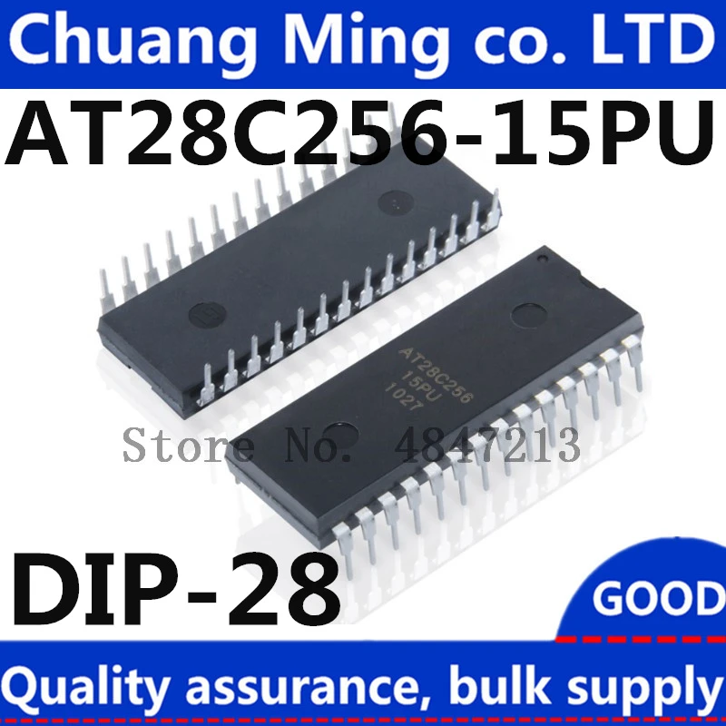 1 Pcs Ic At28c256-15pu At28c256 28c256 Dip-28 New - Replacement Parts - AliExpress