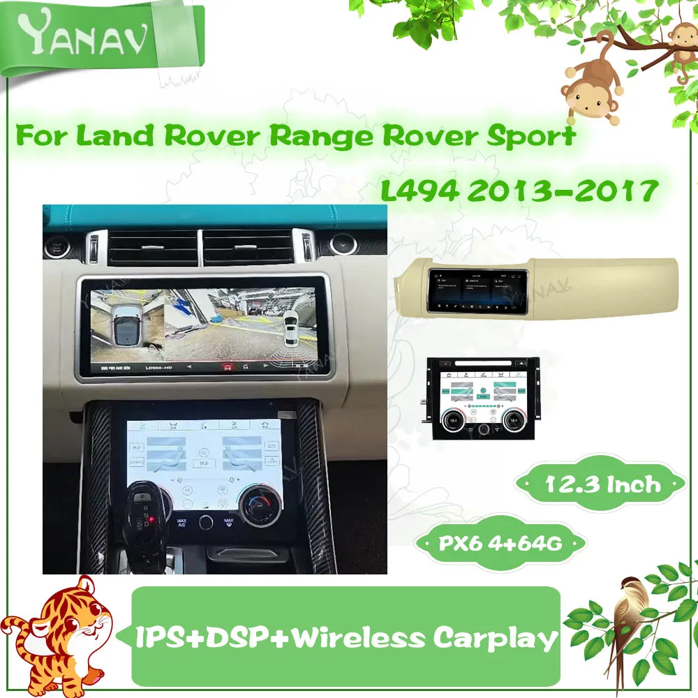 Rádio do carro android 2 din para land rover ranger rover sport l494 ...