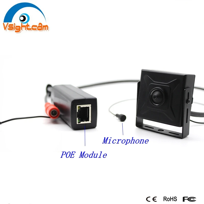 1080p Mini Poe Audio Ip Camera Pin Hole P2p Cctv Network Security Micro ...