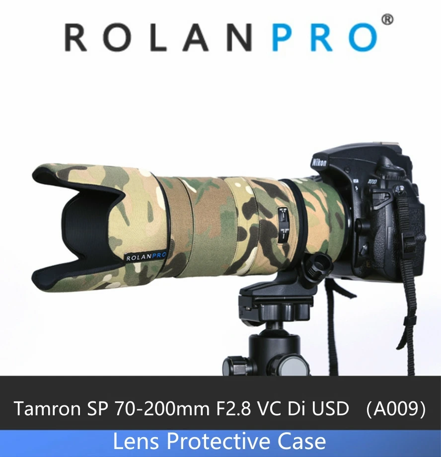 ROLANPRO Lens Coat Camouflage Rain Cover for Tamron SP 70 200mm F2.8 VC ...