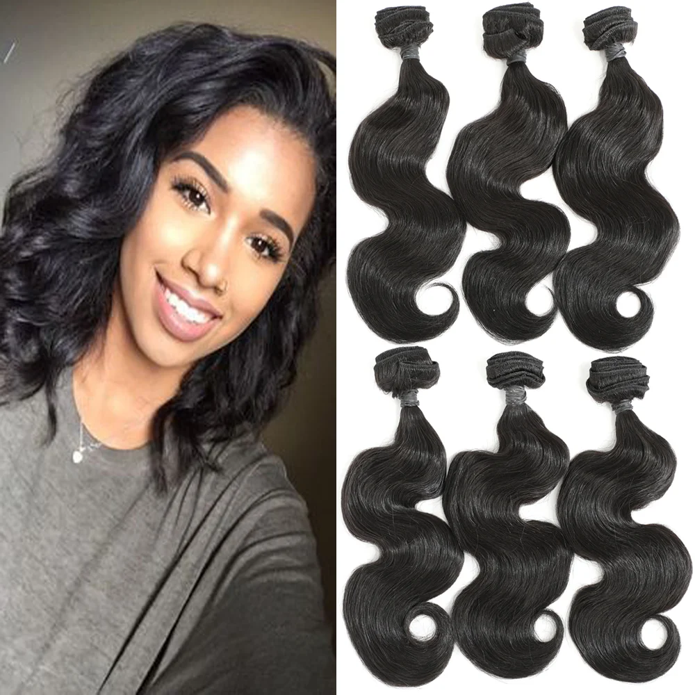 Mechones ondulados de 6 mechones, 12, 14 pulgadas, 200g, todo en ...