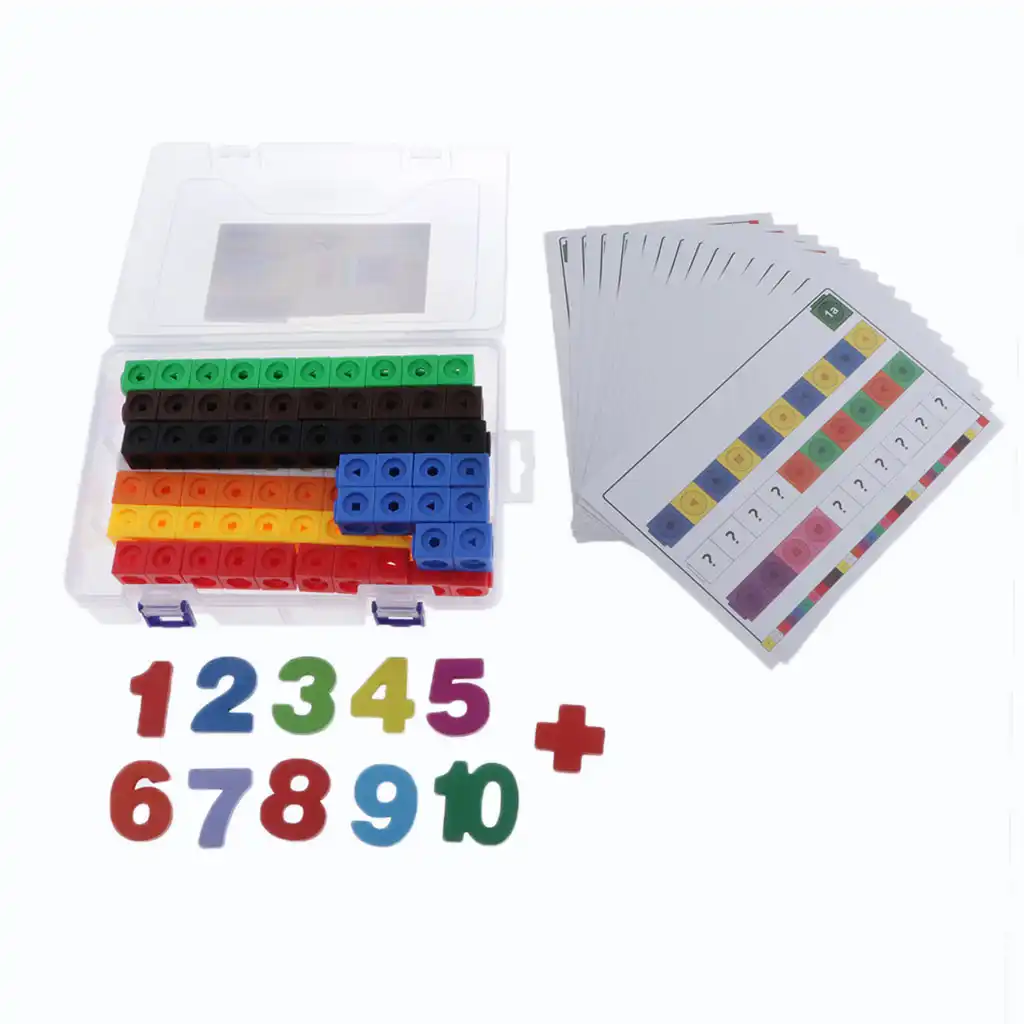 100 Pcs Multilink Linking Cubes Math Manipulative Counting