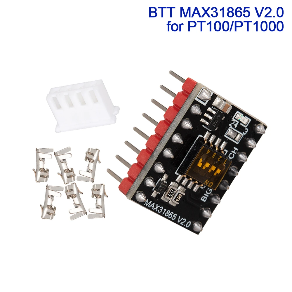 BIGTREETECH BTT MAX31865 V2.0 PT100 PT1000 2/3/4 Wires RTD Temperature ...