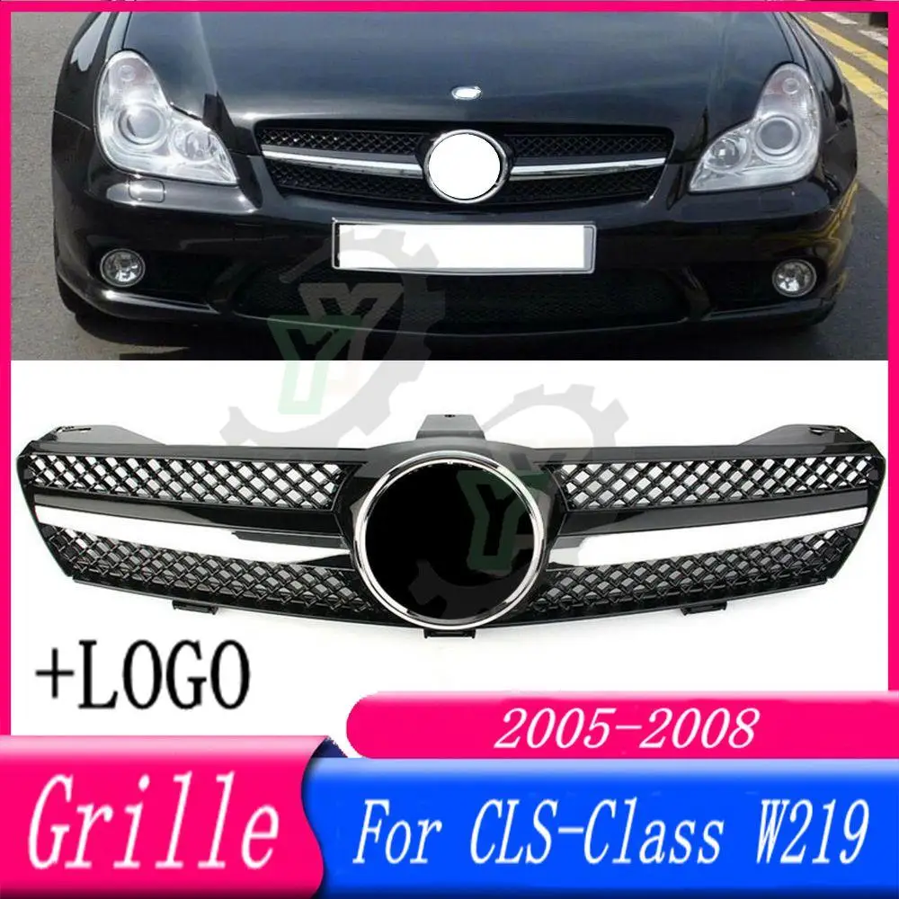 Car-Accessory-Front-Bumper-Upper-Grille-Racing-Grill-For-Mercedes-For-Benz-W219-CLS500-CLS600 ...