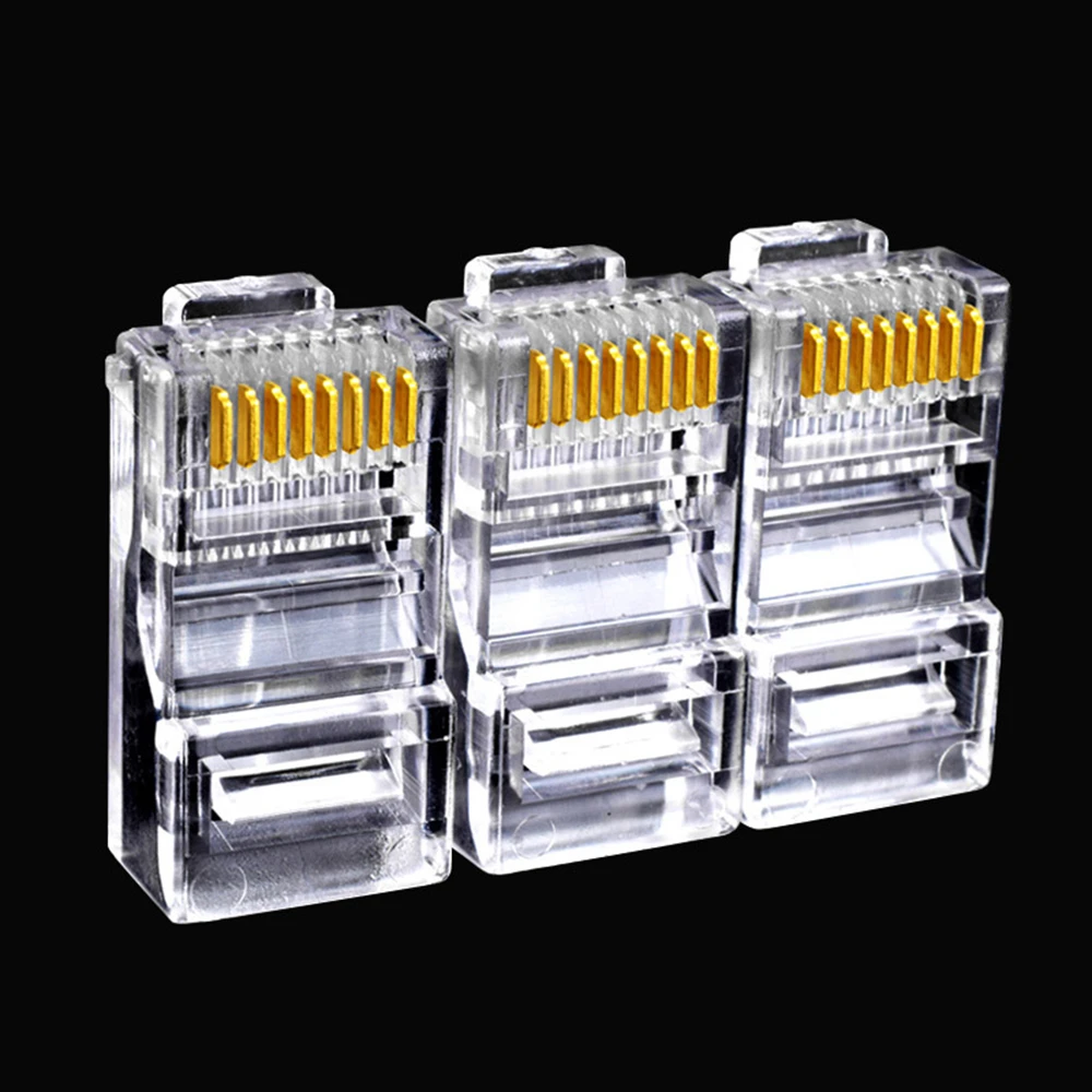 Head Network Plug Rj45 Cat5 | Ethernet Head Connector - 50pcs/lot ...