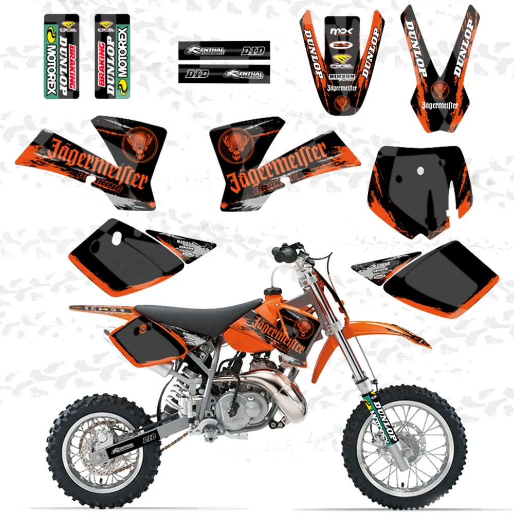 New Team Graphics Decals Sticker Background For Ktm Sx50 Sx 50cc 50 ...