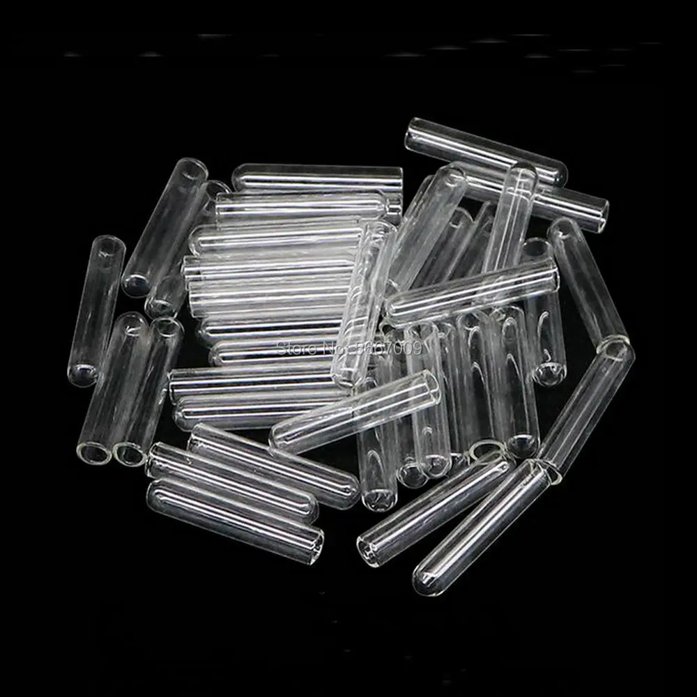 200pcs/lot 6*30mm 6*50mm 7*30mm 7*50mm Mini Glass Test Tube Small ...