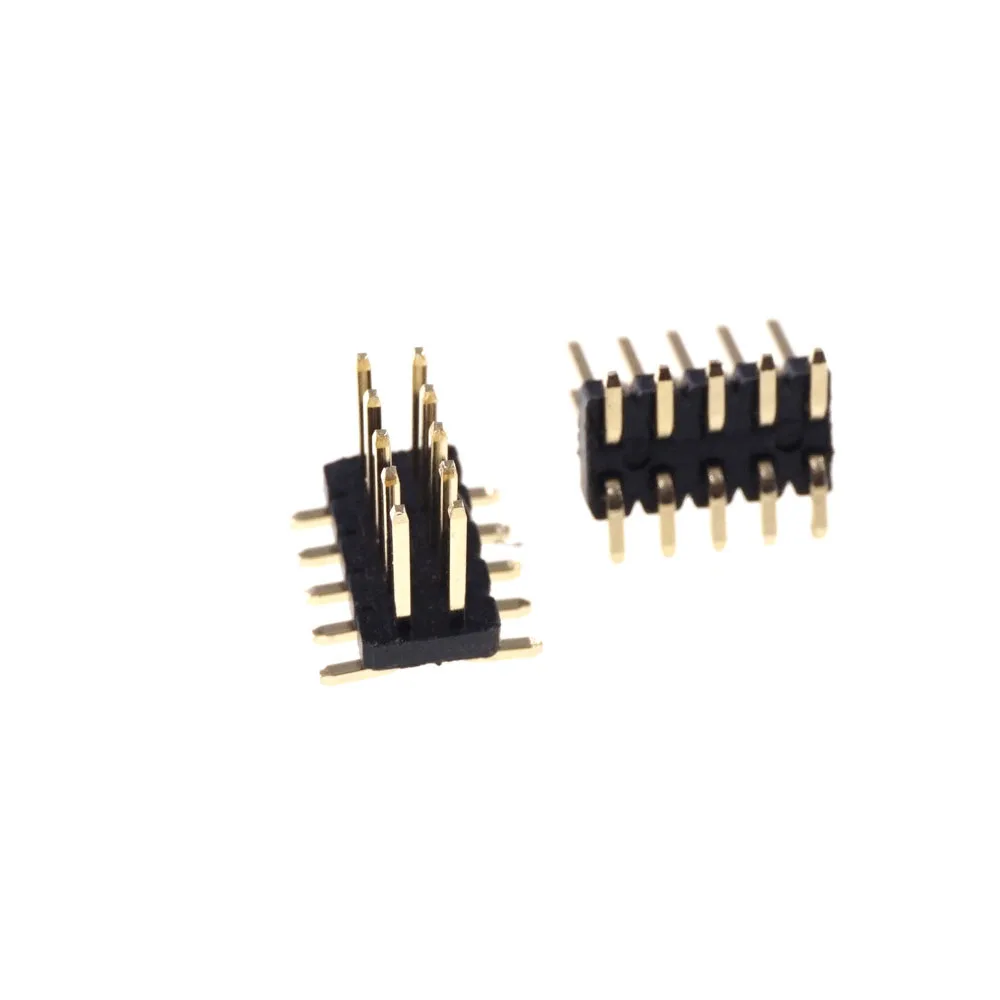 10 Pcs 2x5 Positions 10 Pin 1.27 MM Male PCB Header Dual Row Straight ...