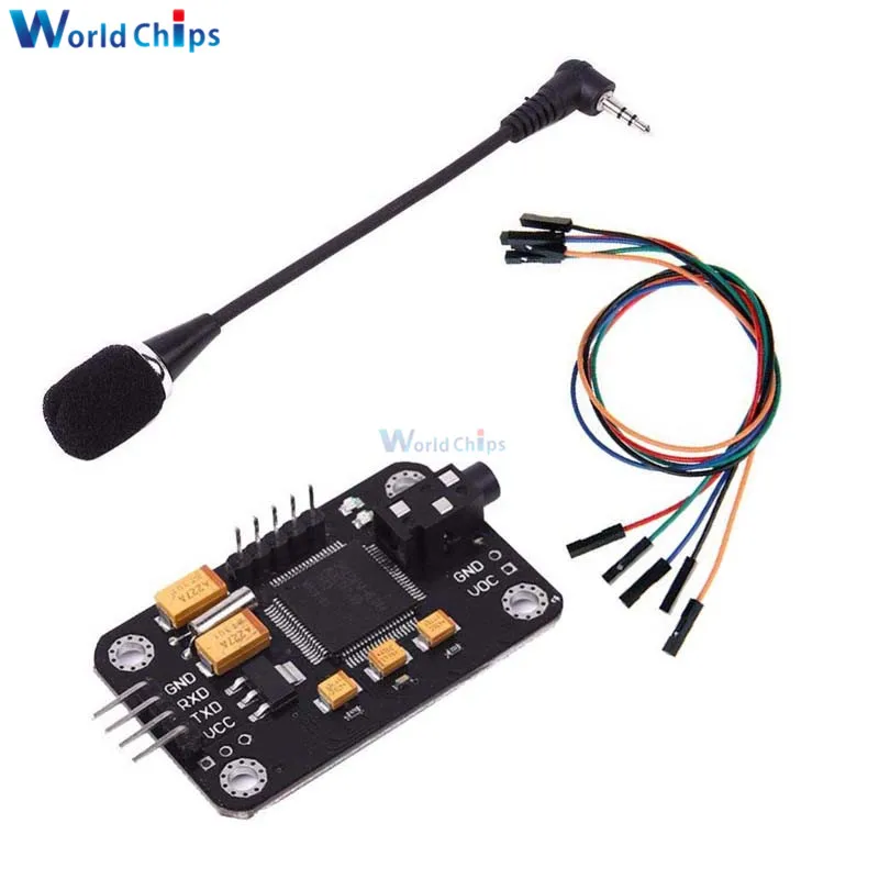 Voice Recognition Module With Microphone Dupont Jumper Wire Speech ...