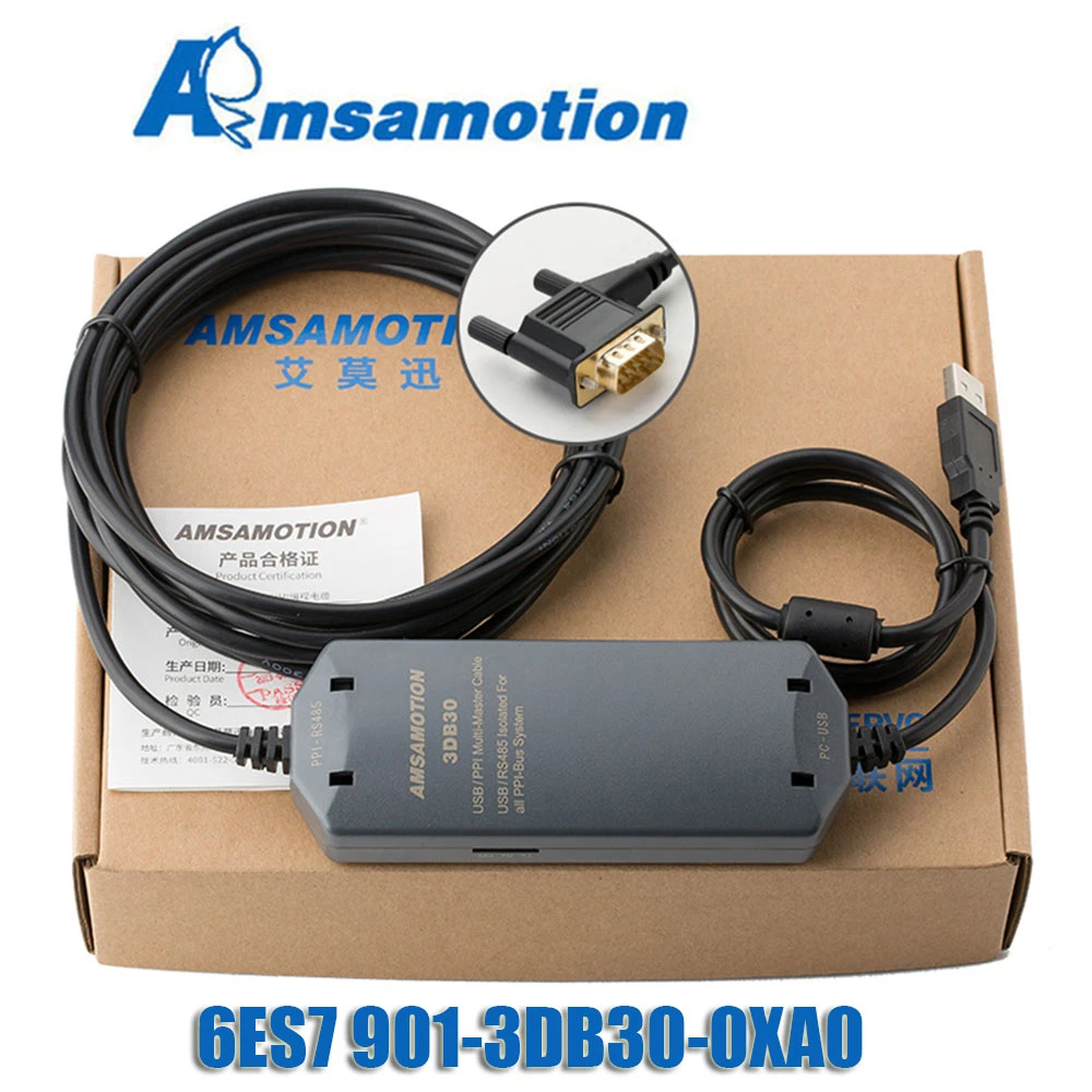 AMSAMOTION S7 200 PLC 프로그래밍 케이블 산업 등급 3DB30 USB PPI 지원 스마트 ST SR 700/1000 TP177A HMI 터치 패널|와이어 및 ...