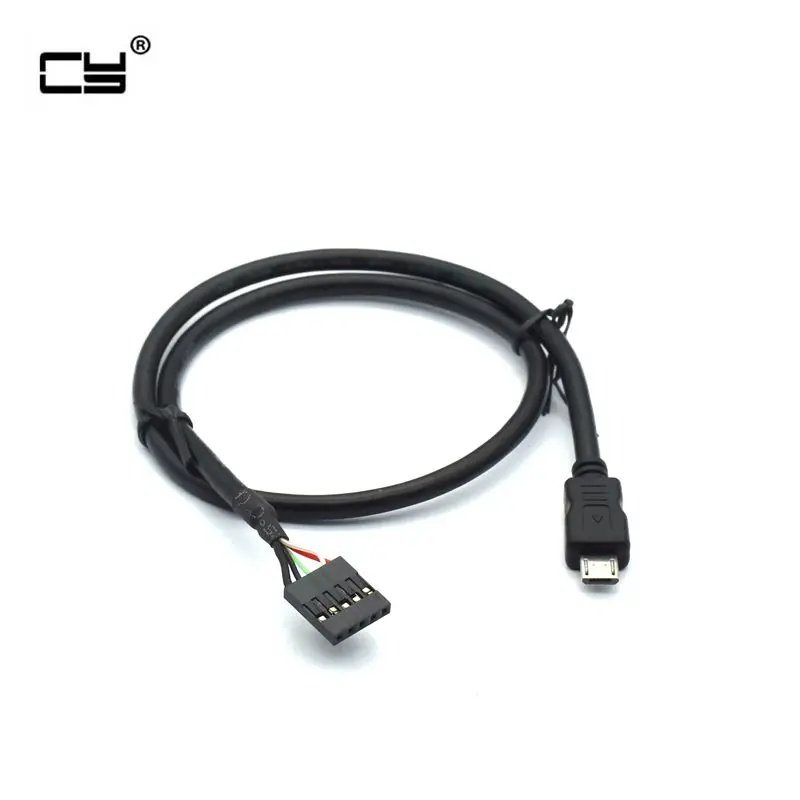 50CM 5 Pin Motherboard Female Header to Micro USB Male Adapter Dupont ...