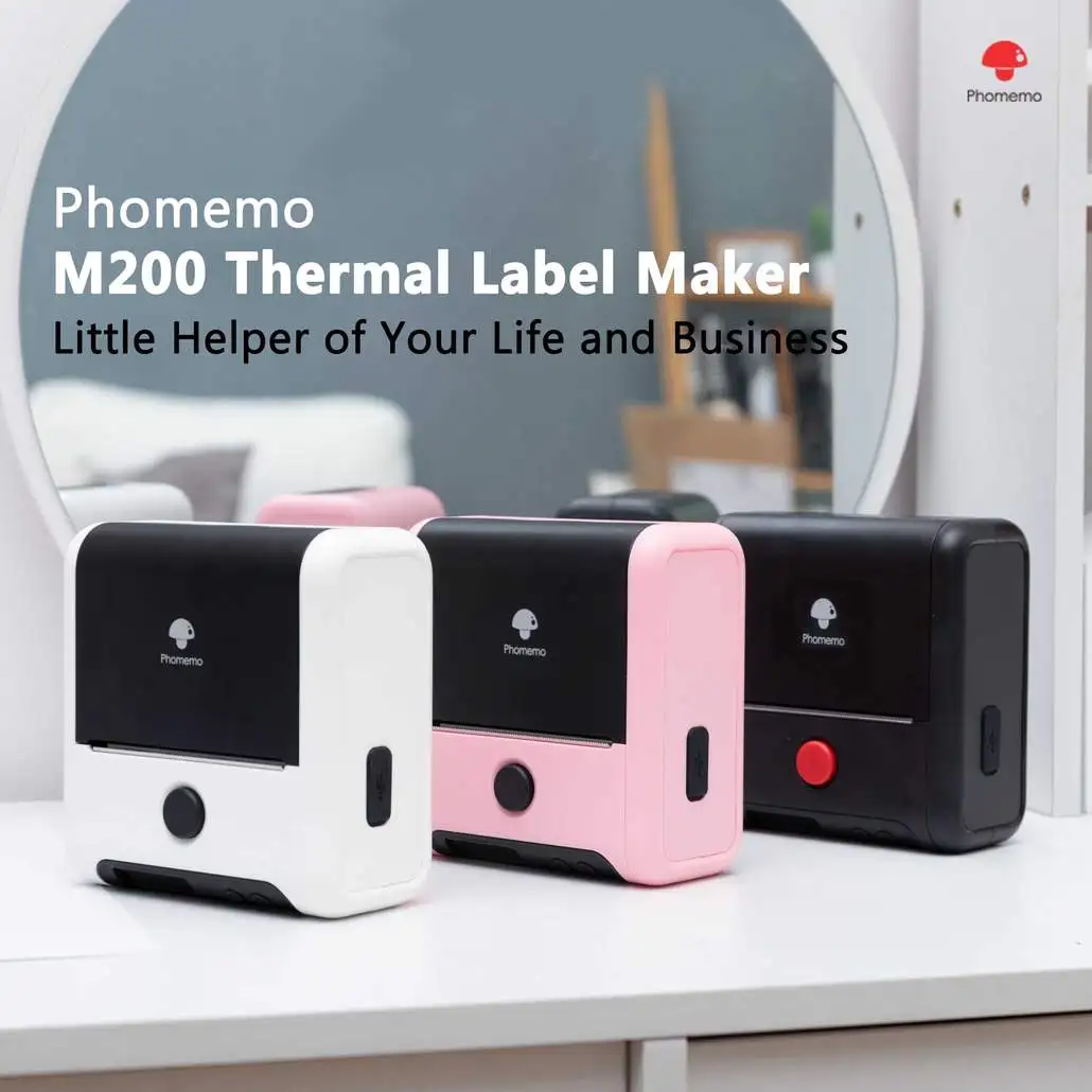 Phomemo Thermal Label Maker M200 Photo Big Sticker Printer Commercial ...